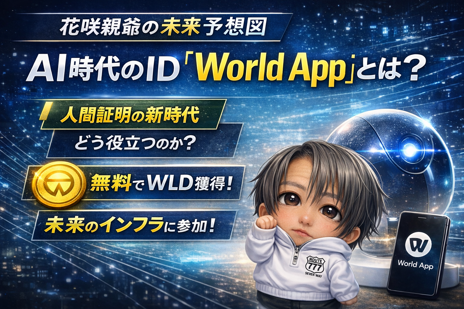 花咲親爺の未来予想図｜World Appとは？AI時代の人間証明とWorldcoinの将来性 | RAVIT THREE SEVEN by ...